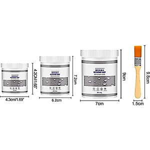 ZJYL Polyurethane Waterproof Coating, Transparent Waterproof Coating Agent, Waterproof Insulating Sealant-Repair and Seal Cracks, for Repairing Joints, Pipes, Drains, Roofs (300g)