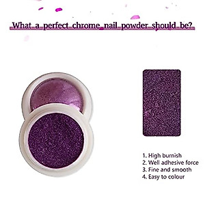 BISHENGYF 6 Box Chrome Nail Powder, Chrome Effect Nail Powder Set, Shiny Nail Glitter Powder with Magic Mirror Effect for Nail Art Design Decoration(Christmas Color Series)