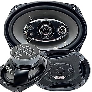AUDIOTEK 2X K7 Pair of K69.5 6x9-inchs 6"X9" 700w 5-Way Car Coaxial Professional High Performance Speaker System