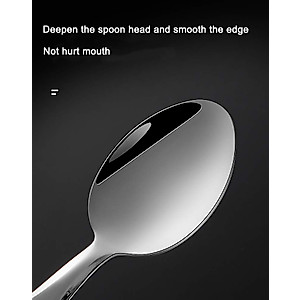 MOJIA, Personalized Cutlery Set including SpoonKnifeFork, Wooden handle Stainless Steel Flatware Set, Custom Engraved Utensils, Mirror Polished, Perfect Gifts (Yellow Handle)