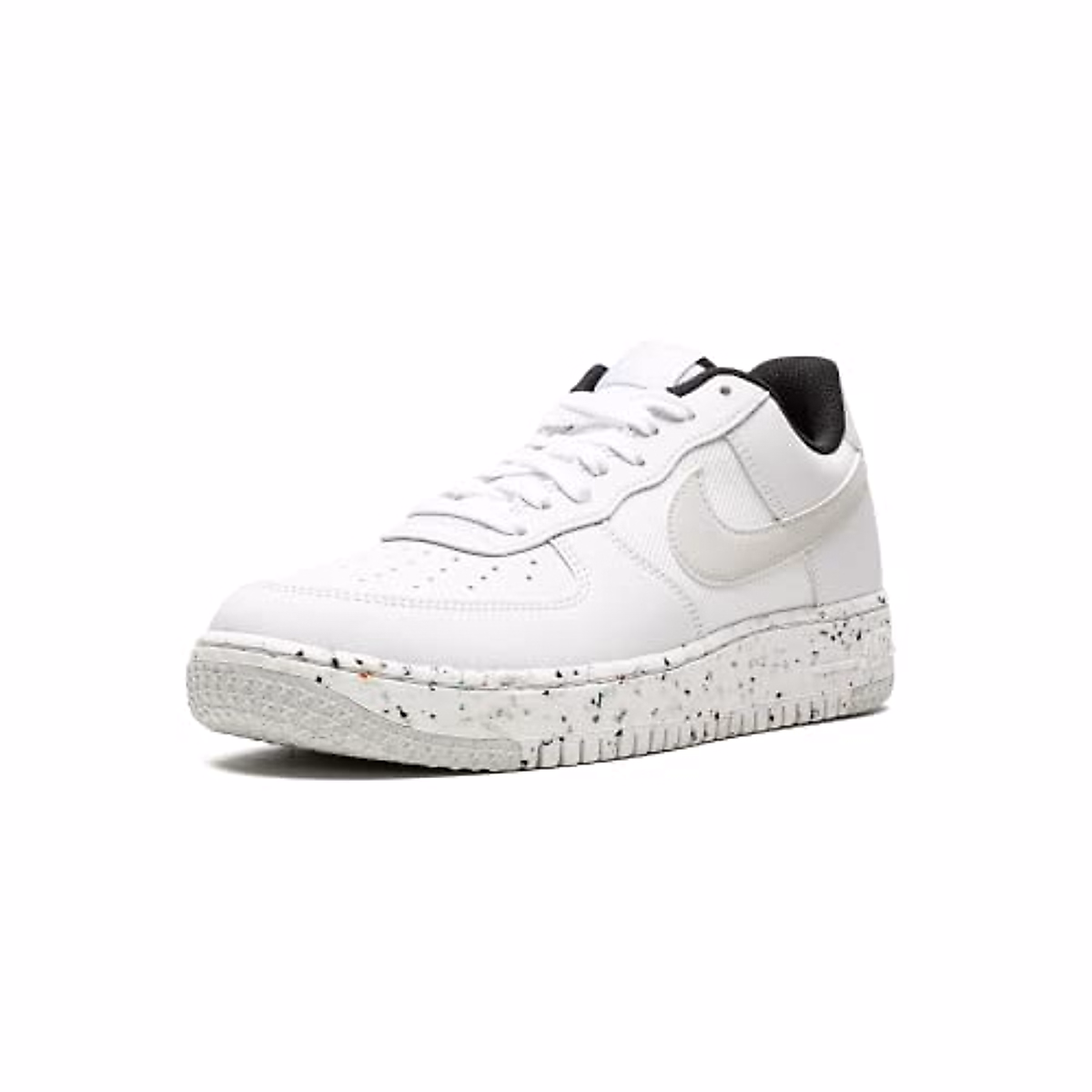Nike Men's Air Force 1 Crater Flyknit Basketball Shoes, White/Light Bone Volt-black, 10.5