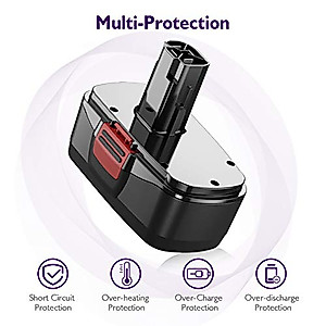 UTRBATT 2 Packs 19.2Volt 3.8Ah Replacement Battery Compatible for Craftsman DieHard C3 315.115410 315.11485 130279005 1323903 120235021 11375 11376 Cordless Drills
