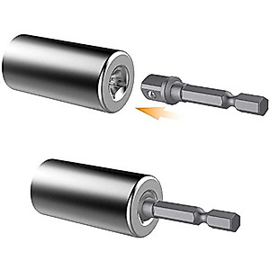 Leberna Universal Socket Grip Adapter 4 PCS | Multi Functional Sockets Set Ratchet Power Drill Bit Wrench 1/4"-3/4" (7mm-19mm) Professional Repair Tools Gifts for Dad Men Fathers Husband DIY Handyman