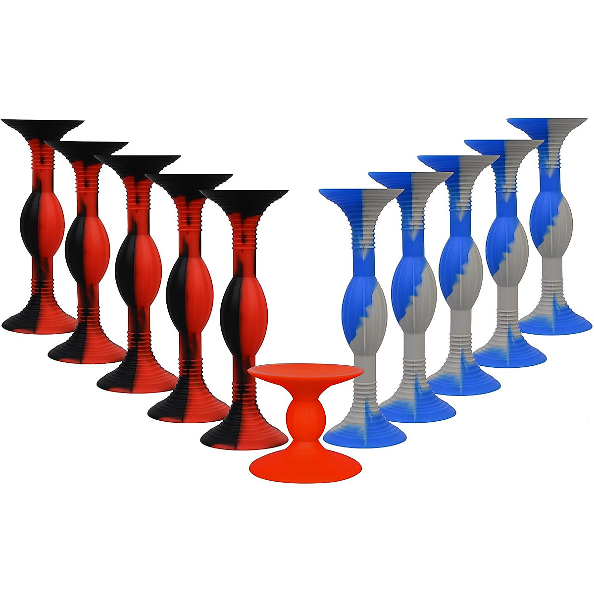 HugOutdoor 10Pcs Colour Suction Cup Darts (4.3 Inch Large Size) Silicone Sucker Soft Dart Kids Sticky Toy Indoor and Outdoor Sports Throwing Games