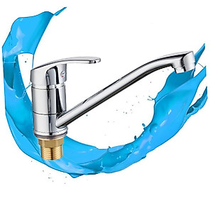 Veemoon Sink Faucet Kitchen Faucet Water Tap Bath Mixer Tap Washbasin Mixer Tap Hot and Cold