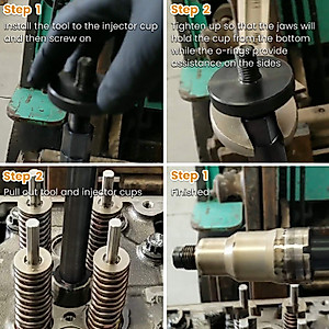 Injector Cup Nozzle Tube Remover and Installer Tool For Detroit Diesel DD13 DD15 DD16 Heavy Duty Alternative to OEM J-47388-A W470589000700 MH064002