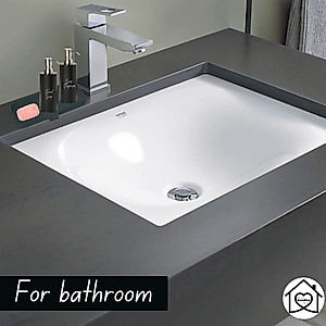 Home Goodies Store, Self draining, Silicone Kitchen Tray and Sponge Holder. Soap Dispenser and Scrubber Sink Caddy. Vanity Sink Accessory Organizer. Black 9'' x 4'' x 5/8''