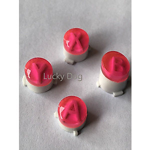 Pink Bullet Buttons ABXY Mod Kit Joystick for Xbox One Xbox One Slim Elite Controller