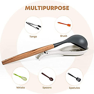 Ceramic Butter Dish with Lid Butter Knife, Spoon Rest, Salt and Pepper Shakers 5 in 1 Set, Gifts for Cooking Lovers, Food Safe, Ceramic, Snack Time, Rust-Free, White