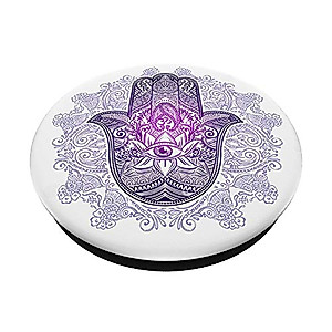 The Hamsa Hand Meaning and Origin Lotus Flower PopSockets Swappable PopGrip