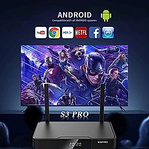 2023 The Best Version of English Android 9.0 OS S3Pro S3 pro TV Box Support 6K Strong Wi-Fi Connection More Functions