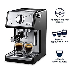 De'Longhi ECP3420 Bar Pump Espresso and Cappuccino Machine, 15", Black