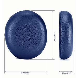 JEUOCOU Replacement Ear Pads Compatible with Jabra Elite 45h On-Ear Wireless Headphones (45H Blue)