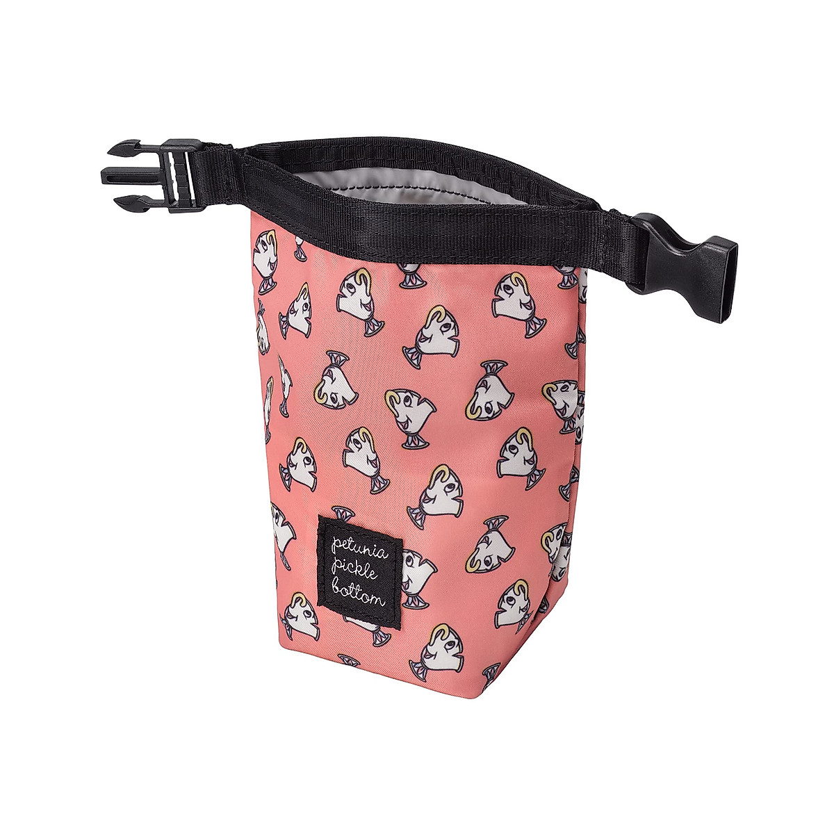 Petunia Pickle Bottom | Baby Snack Holder & Pacifier Holder | Disney Beauty and The Beast | Insulated Snack Pouch & Reusable - Cheerful Chip