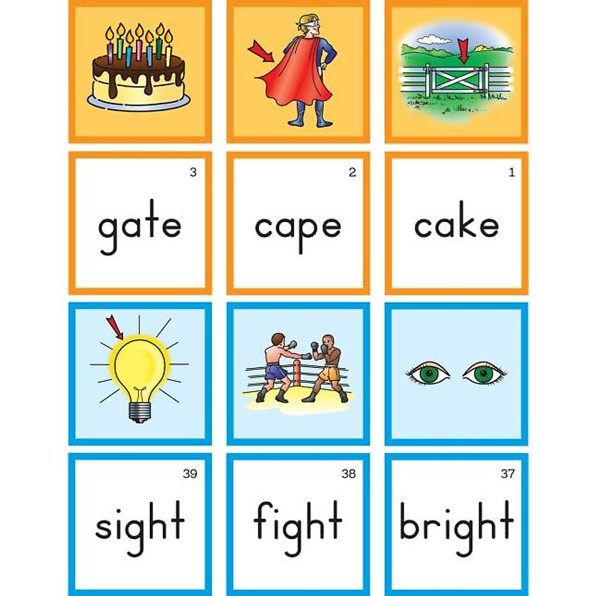 Really Good Stuff Tap and Blend Long Vowel Cards - 168 Cards