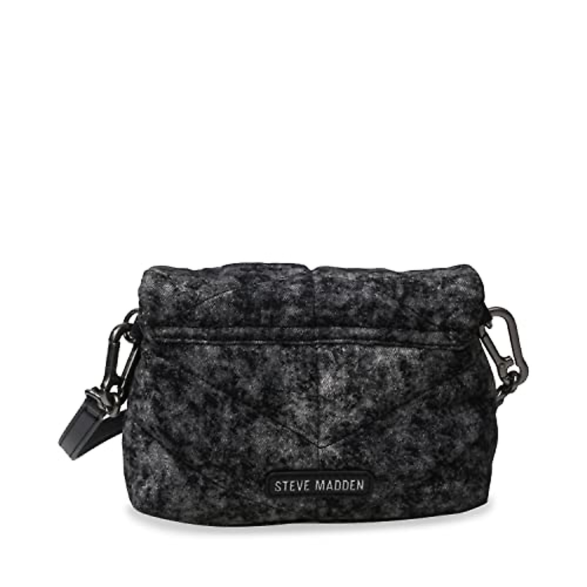 Steve Madden Womens Toy-d Steve Madden TOY D Denim Crossbody Bag, Black, One Size US
