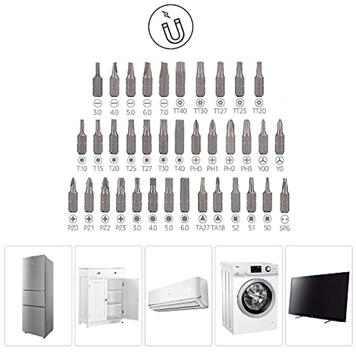 Amazon Basics 73-Piece Magnetic Ratcheting Wrench and Electronics Precision Screwdriver Set