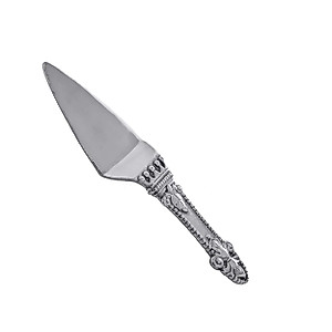 Arthur Court Designs Aluminum Mardi Gras Pattern Pie Server Cake Cutter, Pizza Tart Dessert Server 11.5 inch Long