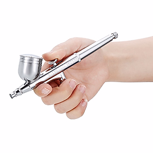 Gravity Feed Dual-Action Airbrush Spray Gun Kit Trigger Spray Gun for Art Craft Model Paint Spraying Hobby 0.3MM 7CC Air Brush