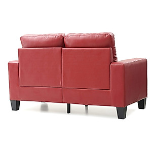 Glory Furniture Newbury Modular Loveseat Red