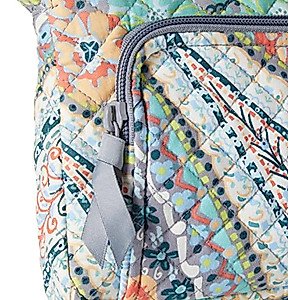 Vera Bradley Women's Cotton Little Hipster Crossbody Purse With RFID Protection, Citrus Paisley - Recycled Cotton, One Size