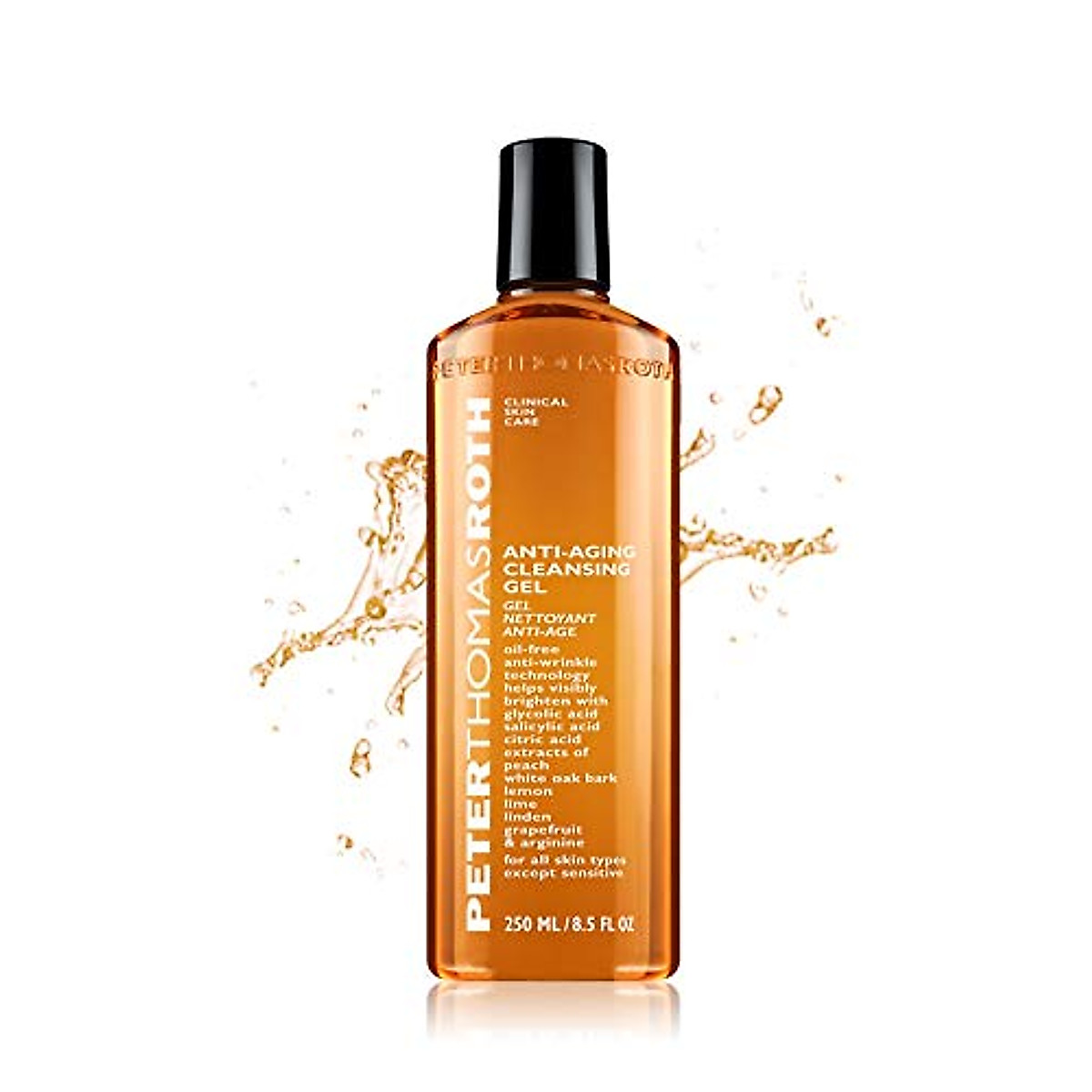 Peter Thomas Roth | Anti-Aging Cleansing Gel | Face Wash with Anti-Wrinkle Technology, Exfoliates with Glycolic Acid and Salicylic Acid, 8.5 Fl Oz