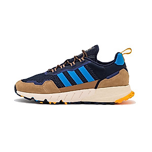 adidas Originals Men's ZX 1K Boost Sneaker Shoes, Legend Ink/Blue Rush/Orange Rush, 10.5 M