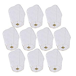 40 PCS White Lanterns in Each Package, Lanterns to Release Make Outdoor Activities More Meaningful, for Wedding, Halloween, Thanksgiving, Party, Christmas