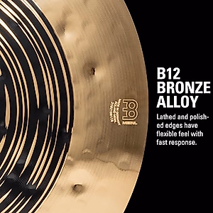 Meinl Cymbals Classics Custom Dual 18" Crash Cymbal for Drum Set, Dark/Brilliant — Made in Germany — B12 Bronze, 2-Year Warranty, (CC18DUC)