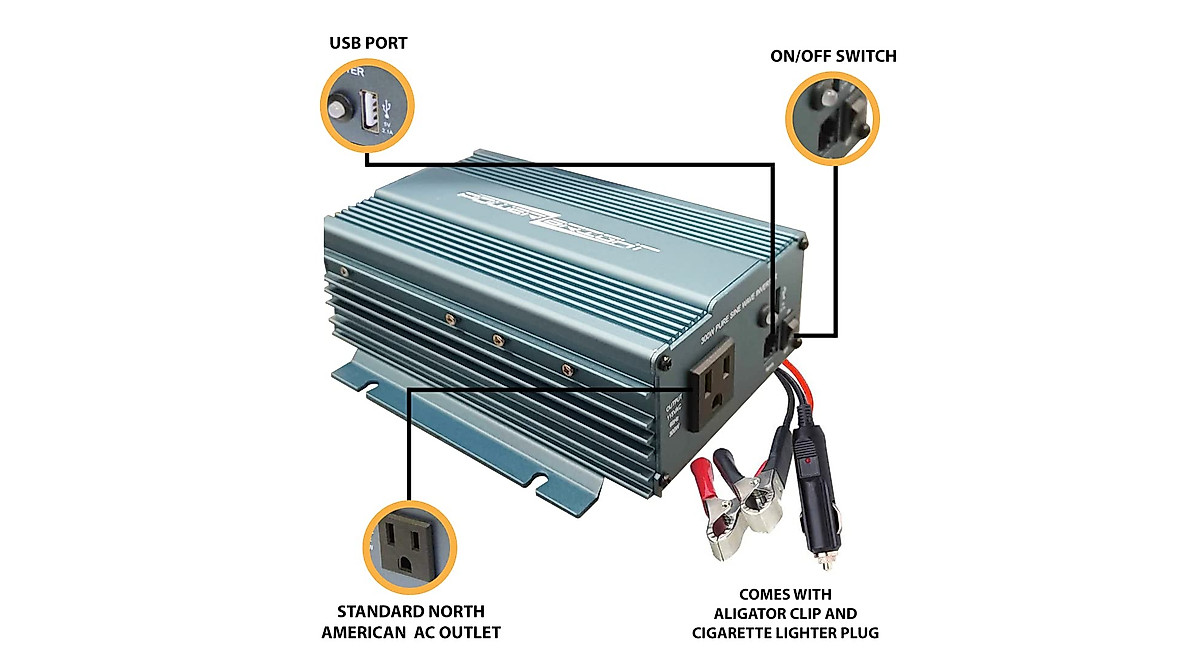 PowerBright 150W Pure Sine Wave Inverter - Perfect for Emergencies