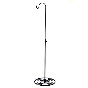 Adjustable Black Iron Shepherds Hook 34"-55" - Wedding Event and Home Decor