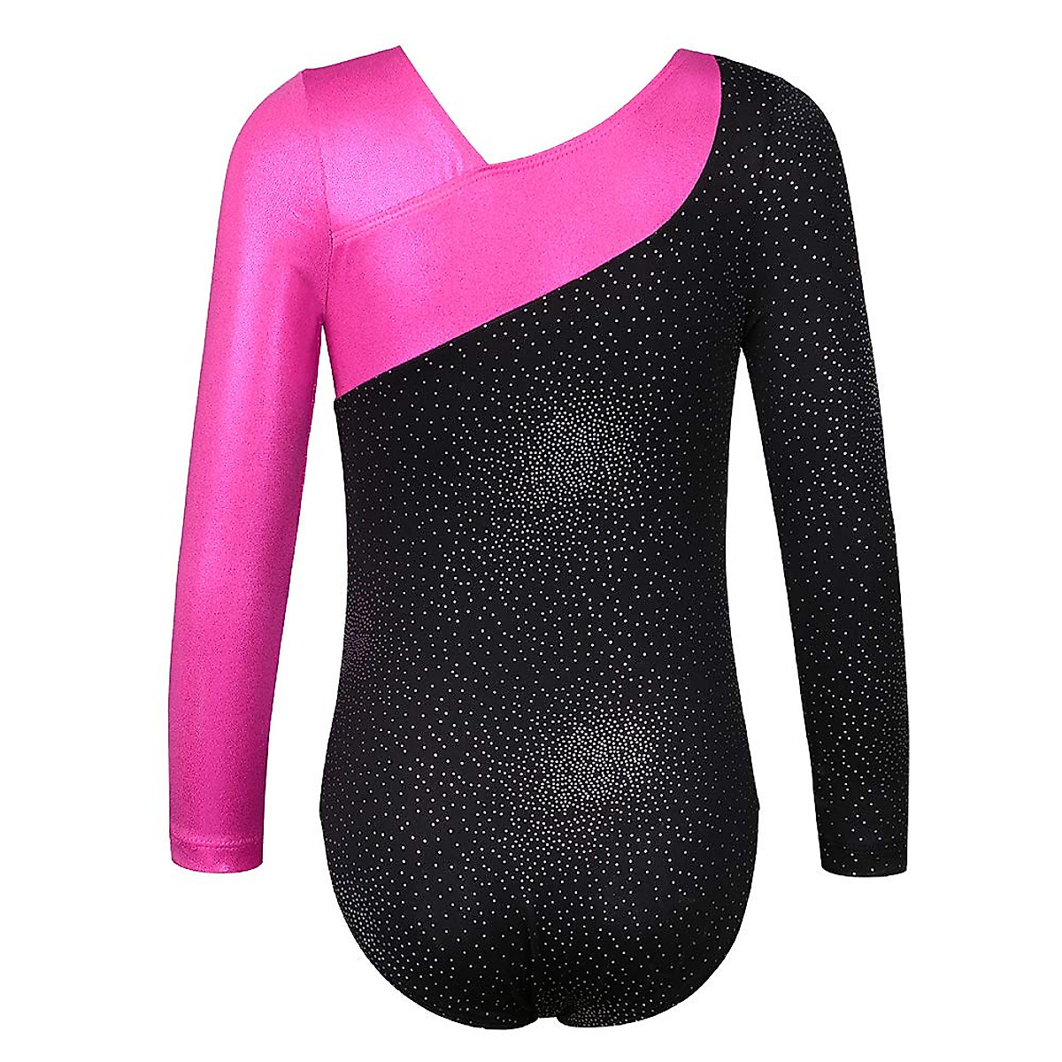 TFJH E Sparkle Leotard for Girls Gymnastics Athletic Dancing Clothes 138 Black 110