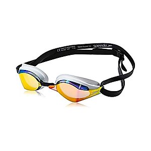 Speedo Unisex-Adult Swim Goggles Speed Socket 2.0, Vapor Mirrored