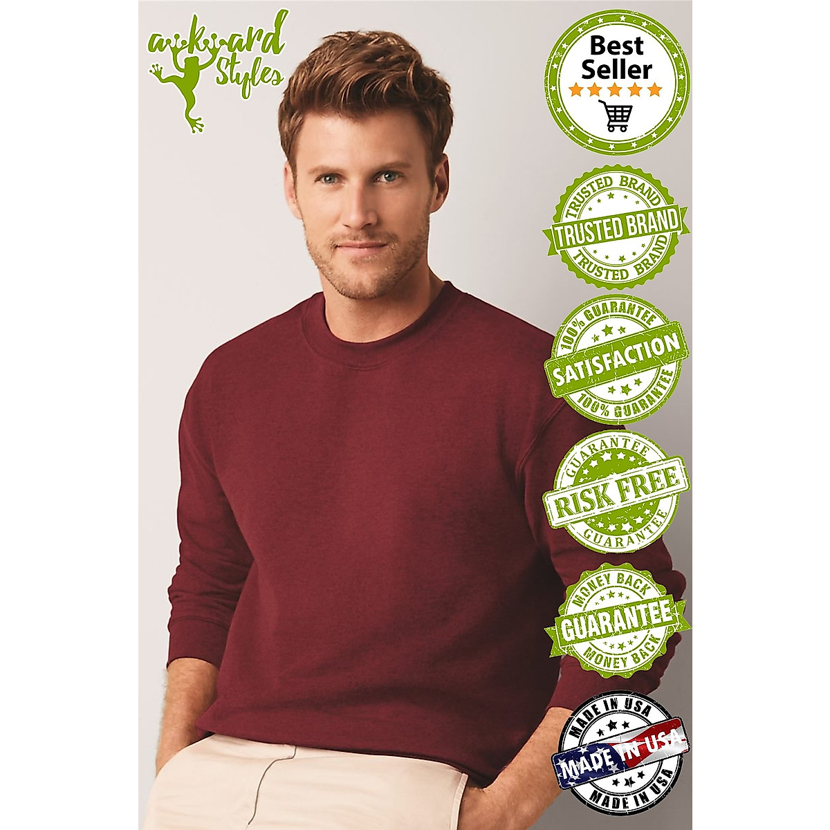 Awkwardstyles I Got Hos in Different Area Codes Sweater Ugly Christmas Crewneck L Red