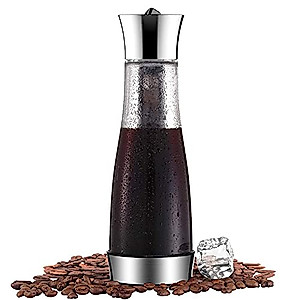 GRFIT Coffee Kettle Coffee Maker Pot Leakproof Thick Glass Cold Brew Cafetera Filter Coffee Pot Tea Infuser Percolator Tool Espresso Maker Coffee Kettle Flow Spout for Coffee and Tea, XXCCHH-2021