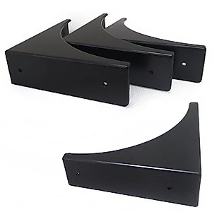 Corner Guard,glrovazas 4 Pcs Decorative Desk Box Corner Protector Desk Case Edge Cover Safety Guard Furniture Corner Bumpers Thickened Hardware for Jewrlry Box Cabinet（Black）