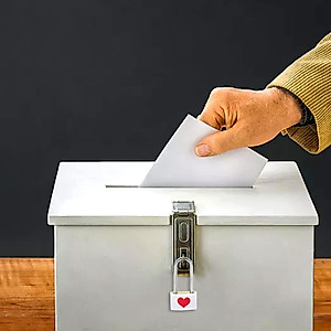 Honbay Red Love Lock Padlock with Keys