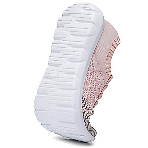 EvinTer Women's Running Shoes Lightweight Comfortable Mesh Sports Shoes Casual Walking Athletic Sneakers Black/Pink