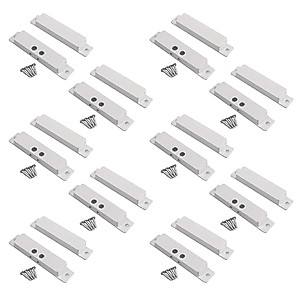 10 Sets Pack of Wired Surface Mounted Alarm Magnetic Contacts Door Window Reed Switch Sensor with Double Side Tape
