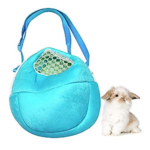 Besimple Pet Hamsters Carrier Bag Portable Outgoing Travel Backpack with Shoulder Strap for Small Pets Hedgehog, Sugar Glider, Chinchilla, Guinea Pig, Squirrel(Blue)