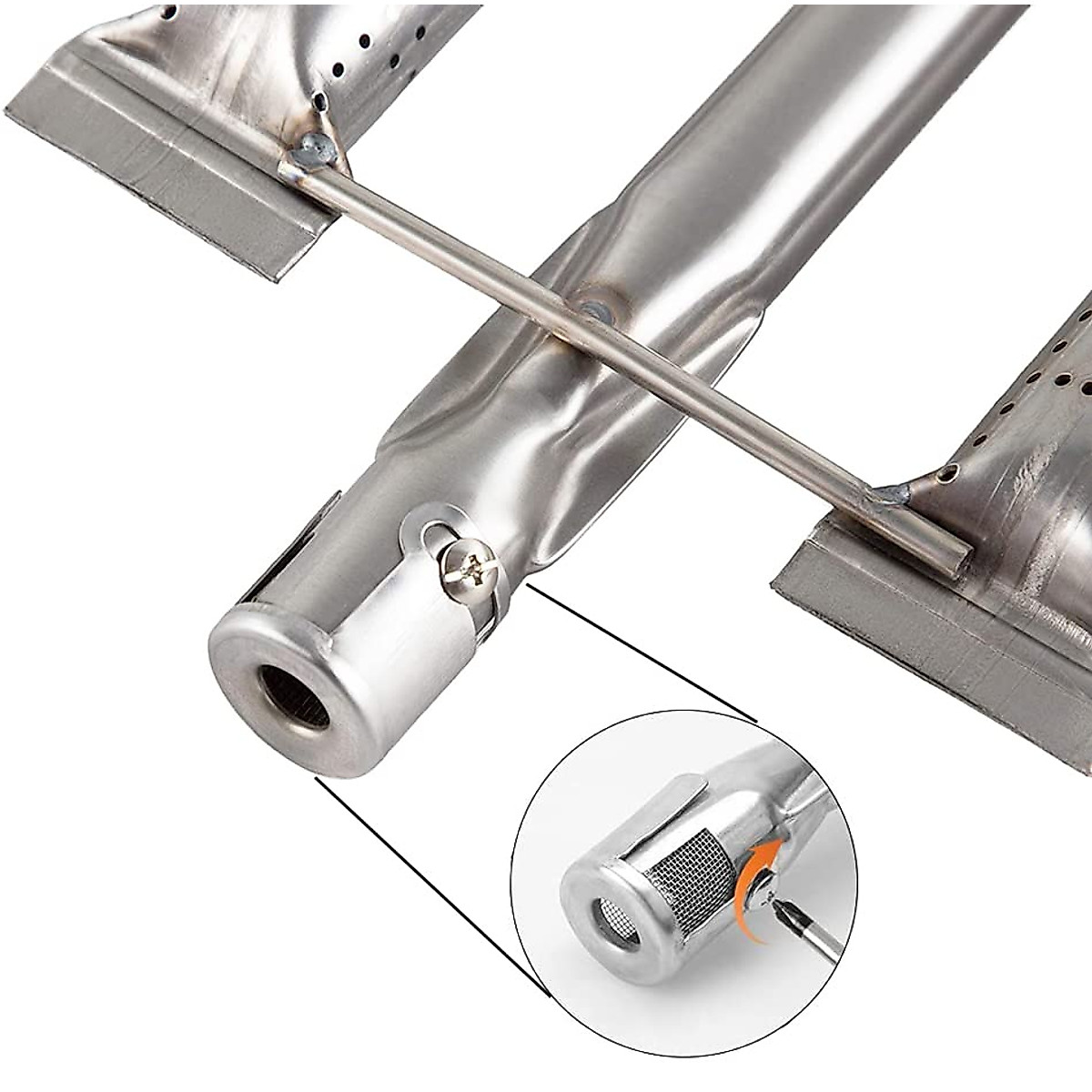 Dongftai SA246C (3-Pack) Stainless Steel Burner Replacement for American Outdoor Grill 24NB, 24NG, 24NP, 24PC, 30NB, 30PC, 36NB, 36PC