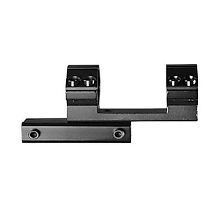 Ultimate Arms Gear 1" Inch Tube Aluminum Flat Top Base One Piece Cantilever Dual Double Gun Scope Ring Offset 3/8" Dovetail Mount, For Red Dot Sights, Optics, Airsoft Air Gun Paintball