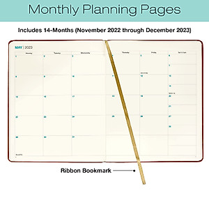 2023 Planner 8"x10" Size: 14 Months (Begins November 2022 /2023 Calendar/ 2023 Weekly Calendar/Weekly Planner Organizer (Brown)