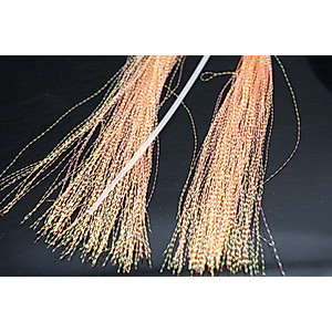 10 Packs Crystal Flash Fly Tying Material Hook Lure Flash Flies Decorating Holographic Tinsel Krystal Flashabou Sparkle Dry Streamer for Fishing Lure Dry Flies Making Supplies