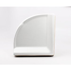 Squarefeet Depot BA780 DALTILE Corner Shower Shelf Wall Accessory White 8-1/2"x8-1/2 (THINSET OR Adhesive Mount, NO Need for Hardware)