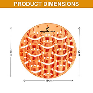 Urinal Screen Deodorizer (30Pack) Anti Splash Long Lasting Fragrance Urinal Cakes Eliminate odours Keeps Bathroom fresh- For Public and Private restrooms-Multiple Use-Orange Citrus