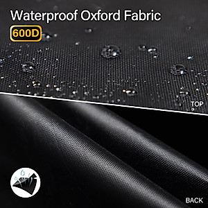 LAUSAINT HOME Patio Furniture Covers, Outdoor Furniture Set Cover Waterproof, Rectangular Outside Table and Chairs Cover, UV Resistant Anti-Fading with Storage Bag Included, 108 X 82 inch