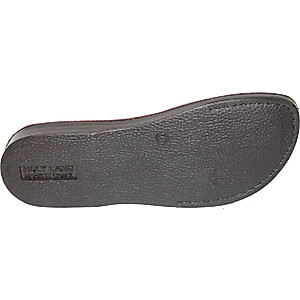 Holy Land Market Men/Women Biblical Jesus Leather/Embroidered Sandals/Slides From Jerusalem (Moses Style)