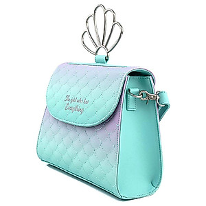 Loungefly Little Mermaid Ombre Scales Shell Handle Crossbody