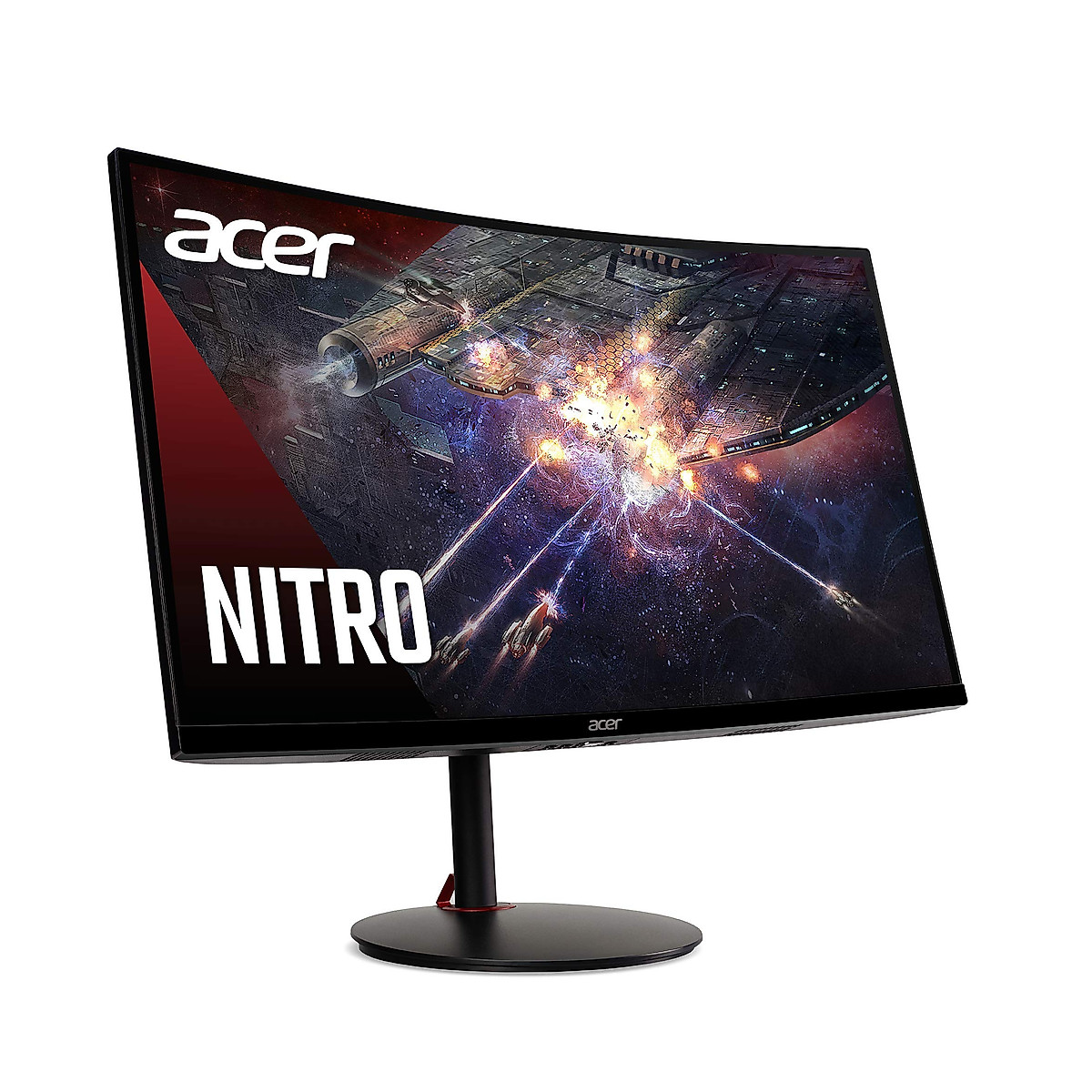 Acer Nitro XZ270U Pbmiiphx 27"" 1500R Curved WQHD (2560 x 1440) VA Zero-Frame Gaming Monitor with Adaptive-Sync Technology, 165Hz Refresh Rate, 1ms VRB, (Display Port & 2 x HDMI Ports), Black